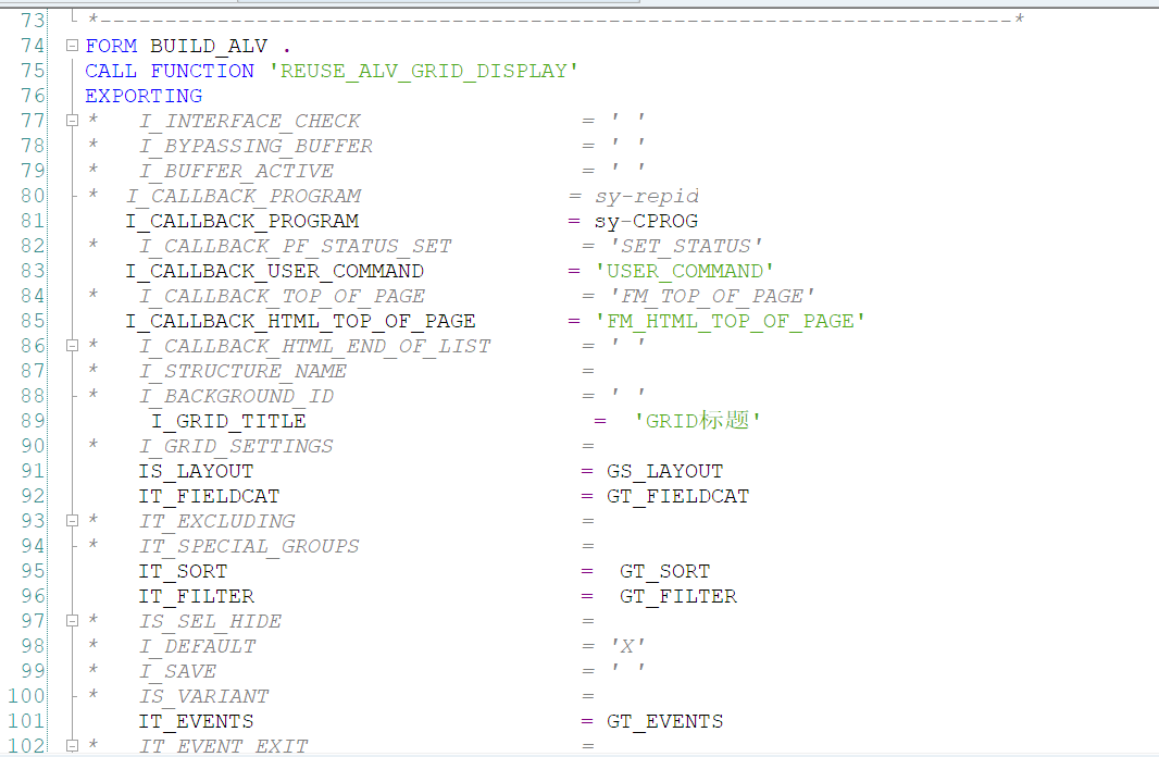 REUSE_ALV_GRID_DISPLAY来写ALV-CSDN博客