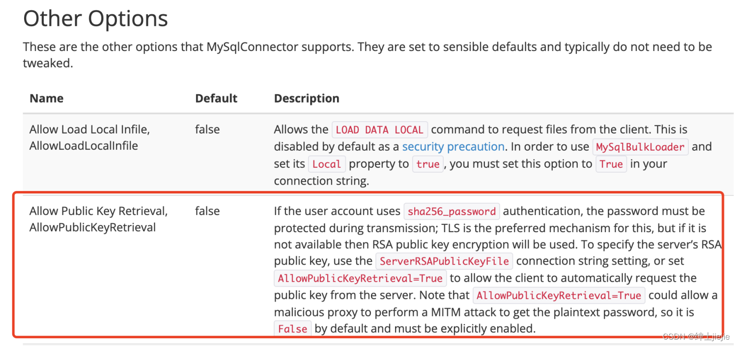 MySQL8 prompts Public Key Retrieval is not allowed error solution - Programmer Sought