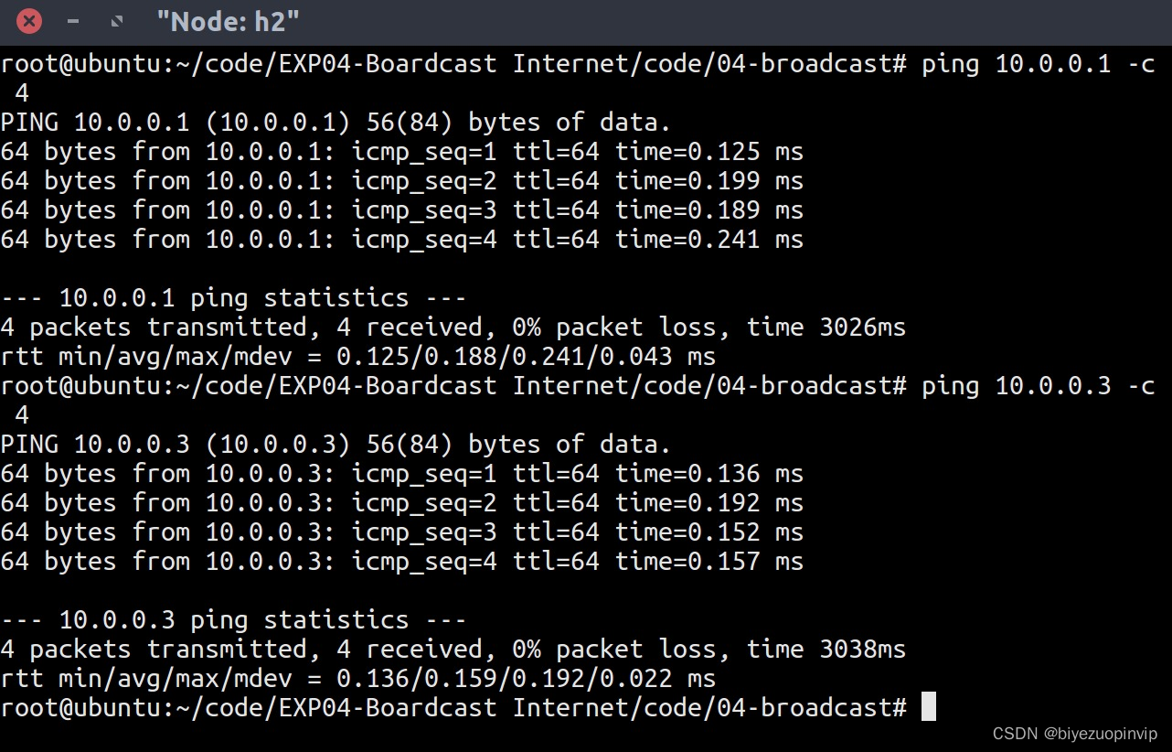 基于广播网络实验内容_h2和h3 同时向h1测量-CSDN博客