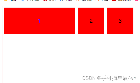 Flex布局弹性盒子三flex 平分 Csdn博客 