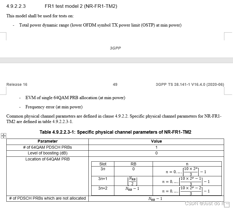 【5G】3GPP NR Test models解读_5g的rb配置-CSDN博客