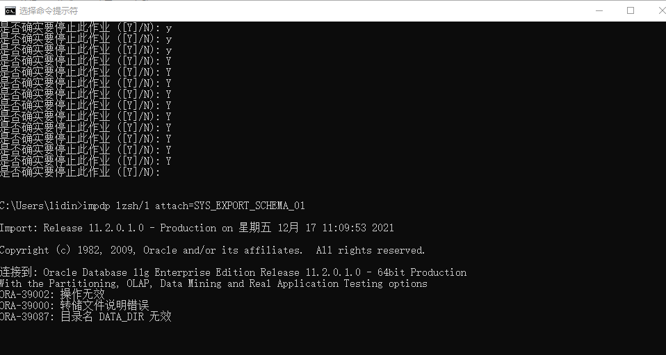 Oracle 停止数据泵导入数据_正在导入的imp如何停止-CSDN博客