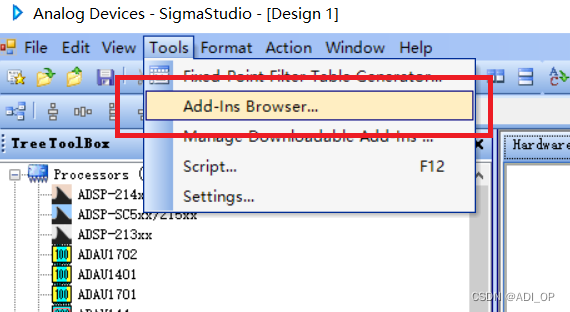 手把手教你使用ADSP-21569（十一）如何用21569做SigmaStudio图形化编程_sigmastudio教程-CSDN博客