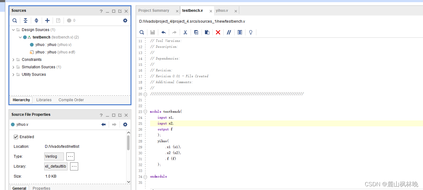 【Vivado使用】从0开始 综合后生成门级网表_综合网-CSDN博客