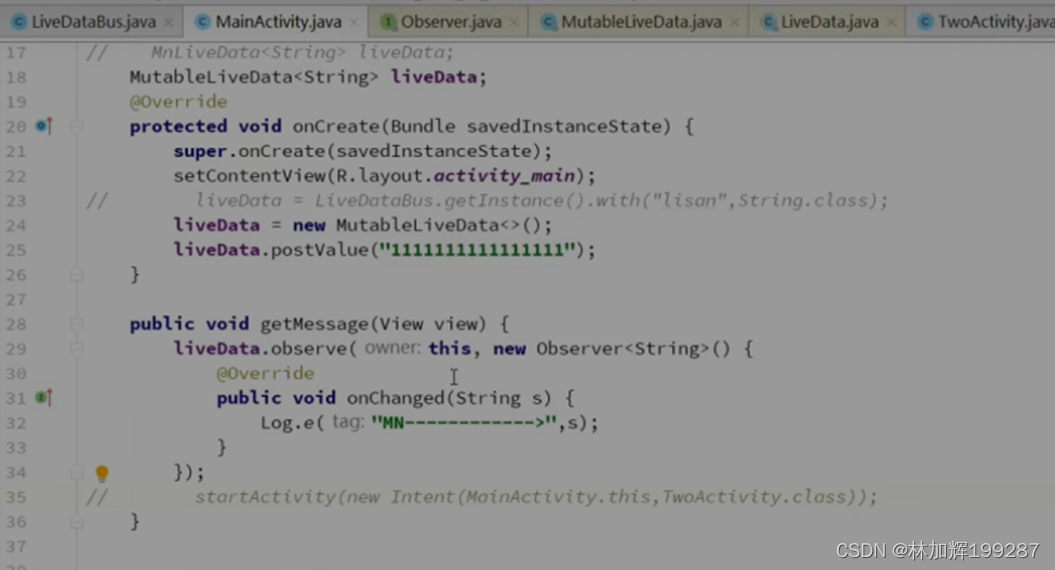 源码解析两个Activity通过LiveData进行通信_android service livedata 通信-CSDN博客