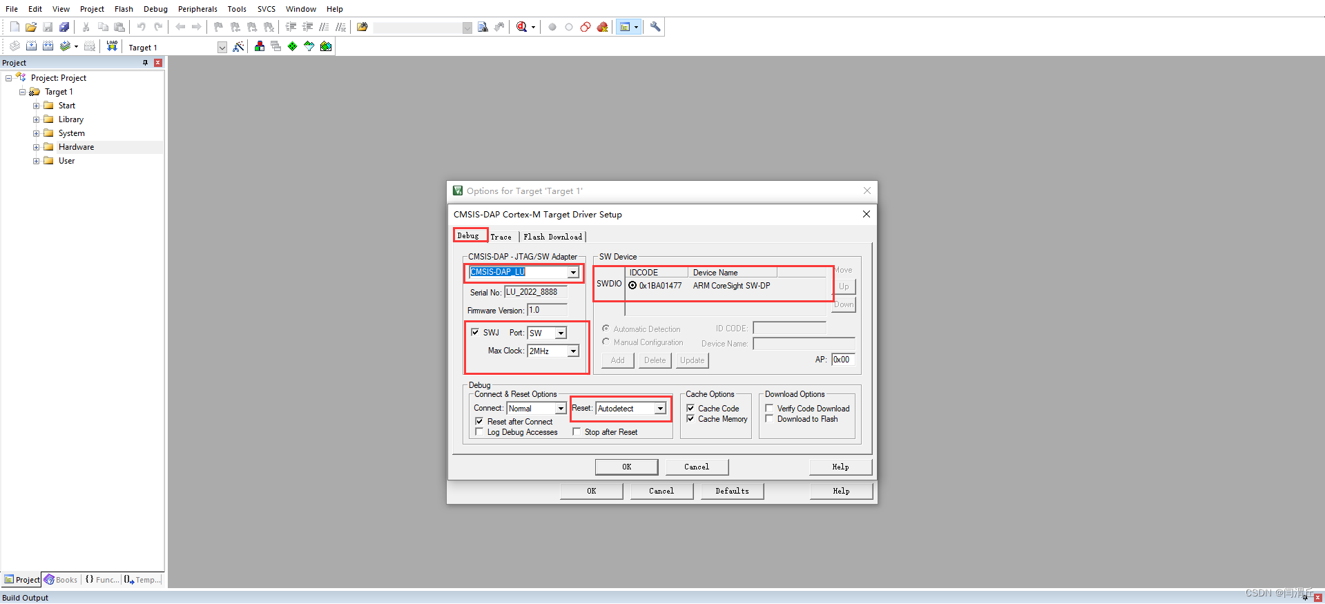 DAPLINK连接STM32C8T6以及下载烧录_daplink烧录stm32-CSDN博客