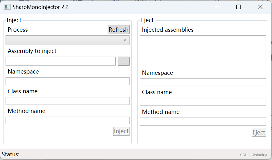 【问题解决】SharpMonoInjector点击refresh闪退或报错Injection failed: mono_class_from_name() returned NULL解决办法 ...