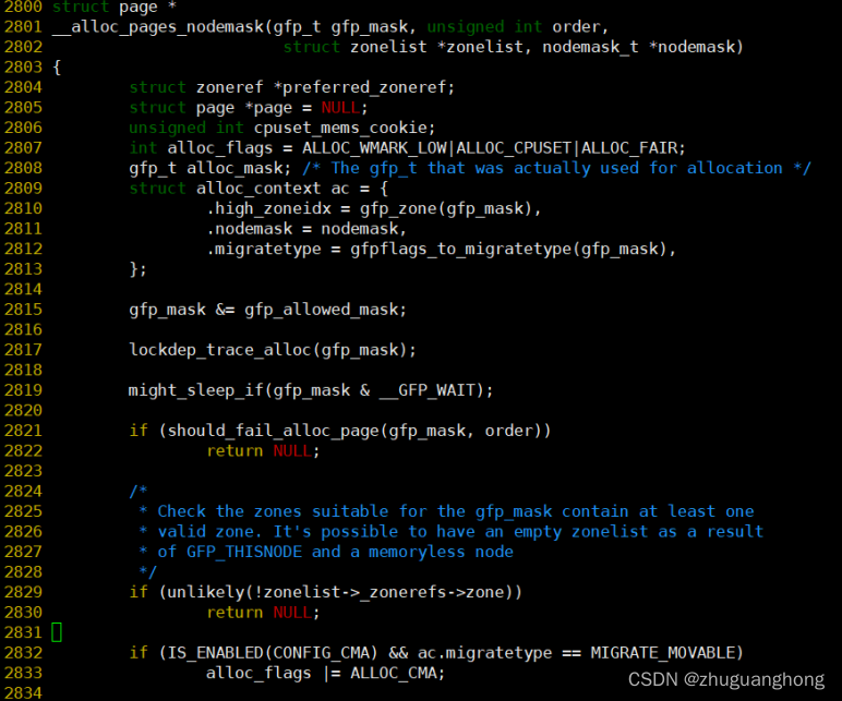 linux-内存管理_申请释放_fixing up to gfp:0x2cc0-CSDN博客