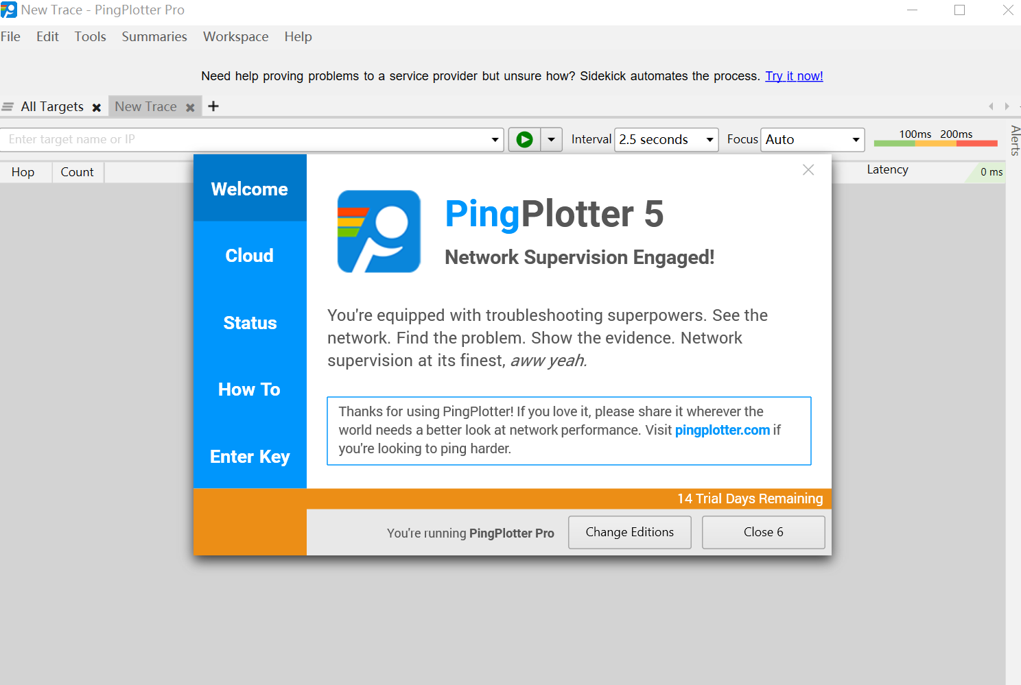 安装及使用PingPlotter-CSDN博客