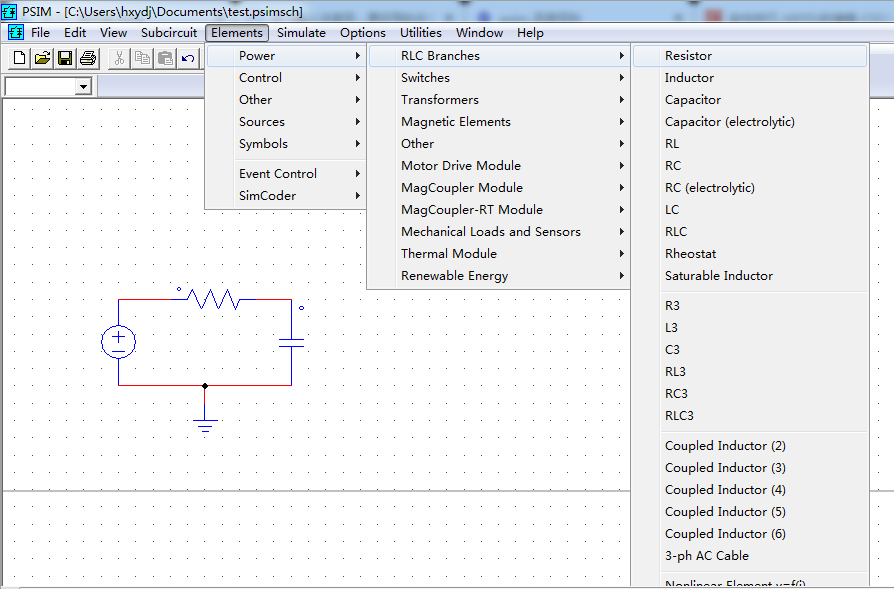 PSIM软件学习---02 原件模型_psim mosfet 模型级别-CSDN博客