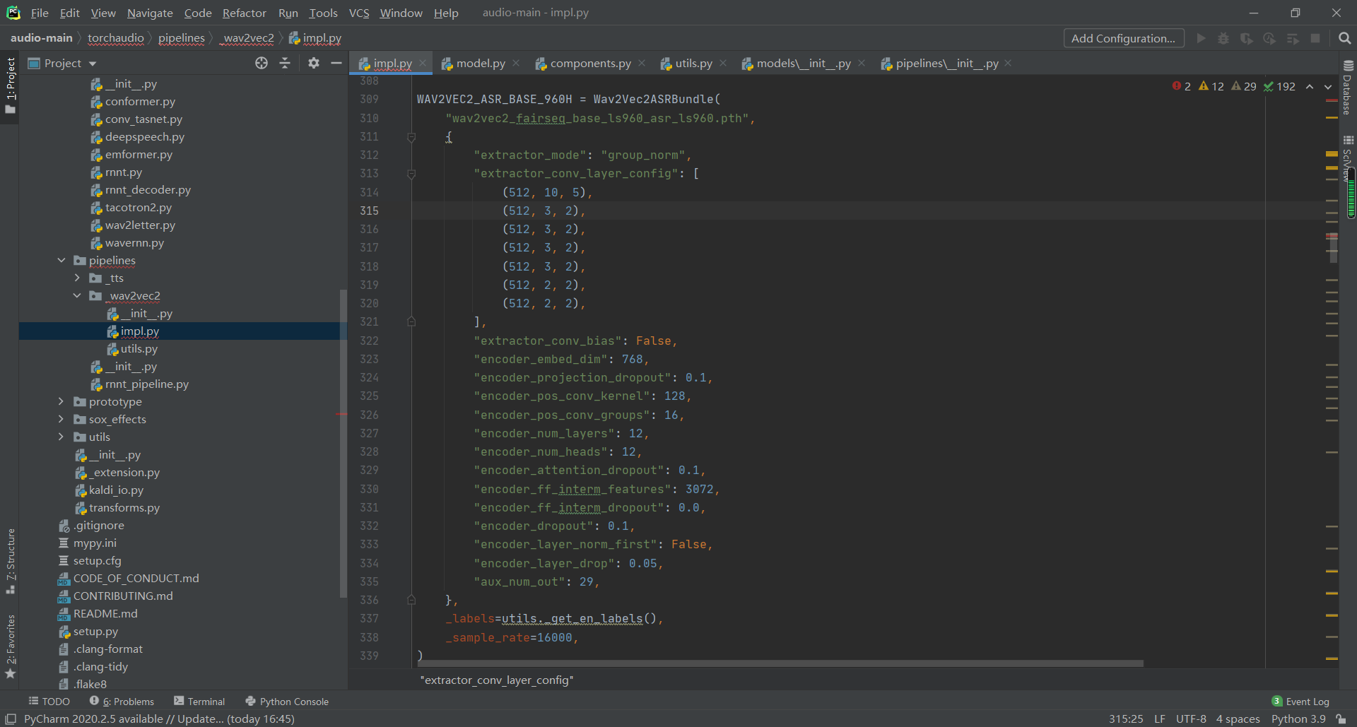 探究torchAudio中wav2vec2的源码（一）_wav2vec2model-CSDN博客