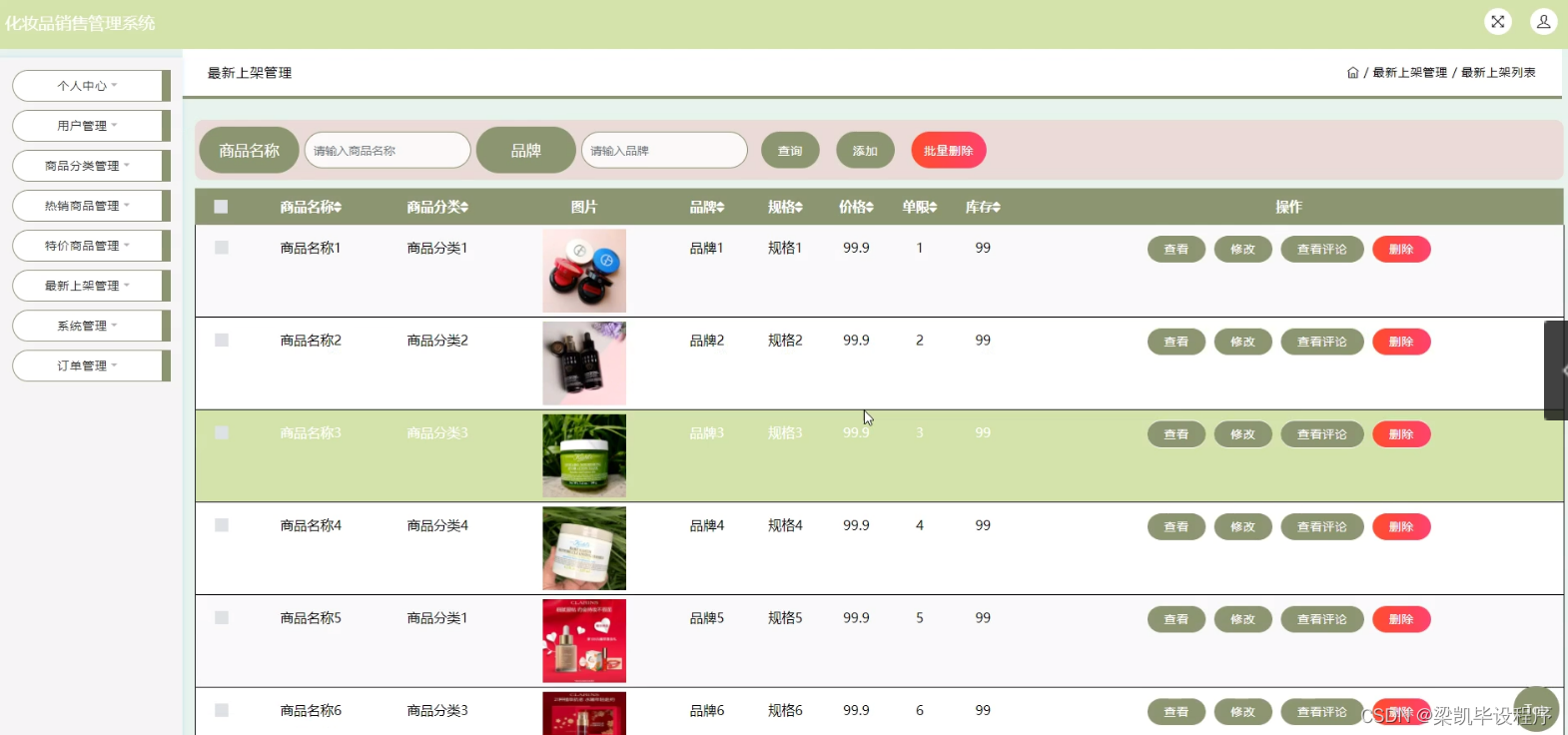 化妆品销售管理系统jspjavaspringmvcmysqlmybatis化妆品销售系统的设计与开发 Csdn博客