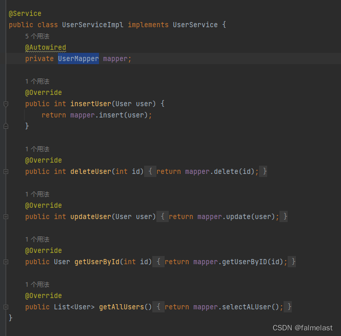 后端单表user的CURD功能代码和测试_对用户表 user 进行 curd 的操作-CSDN博客