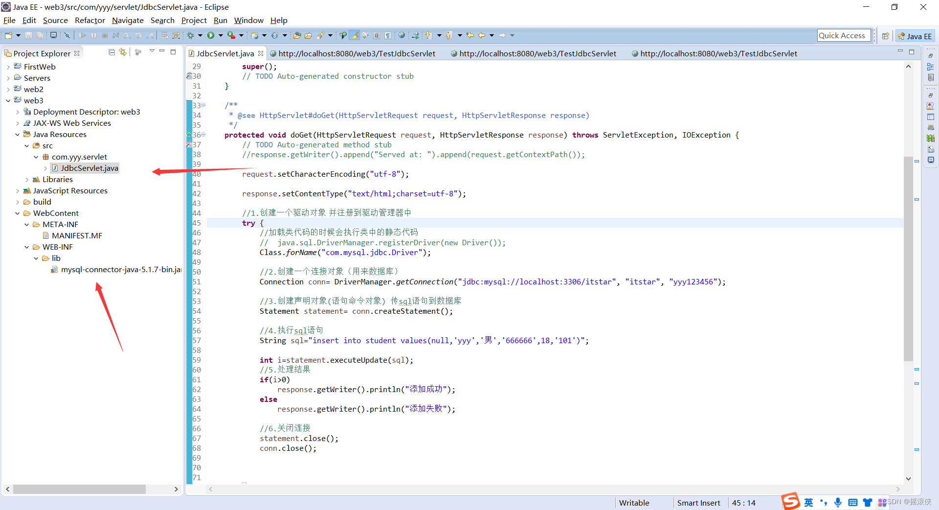 javaee jdbc操作数据库-CSDN博客