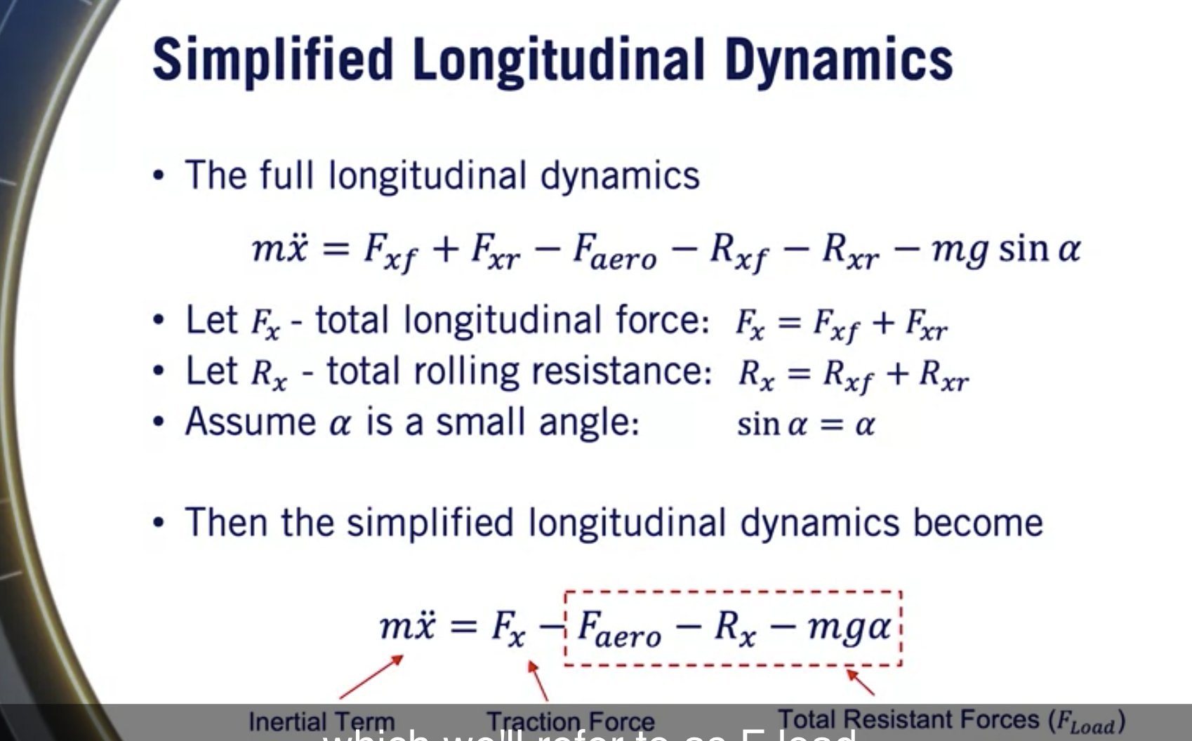 自动驾驶 4-4 纵向车辆建模Longitudinal Vehicle Modeling_驾驶员longitudinal driver模型pi ...
