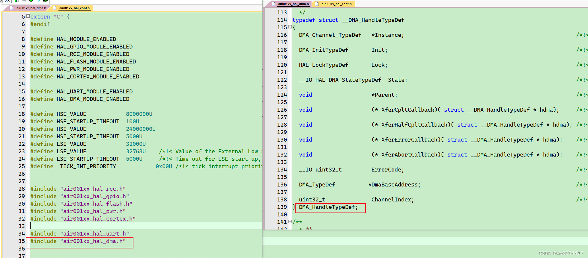 HAL库已经#include uart.h和dma.h仍然报错#20: identifier “DMA_HandleTypeDef“ is undefined_ccs #20 ...