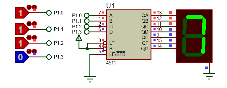 4511或74LS48来实现BCD转7段数码管及逻辑状态输入演示_4511bd和74ls48-CSDN博客