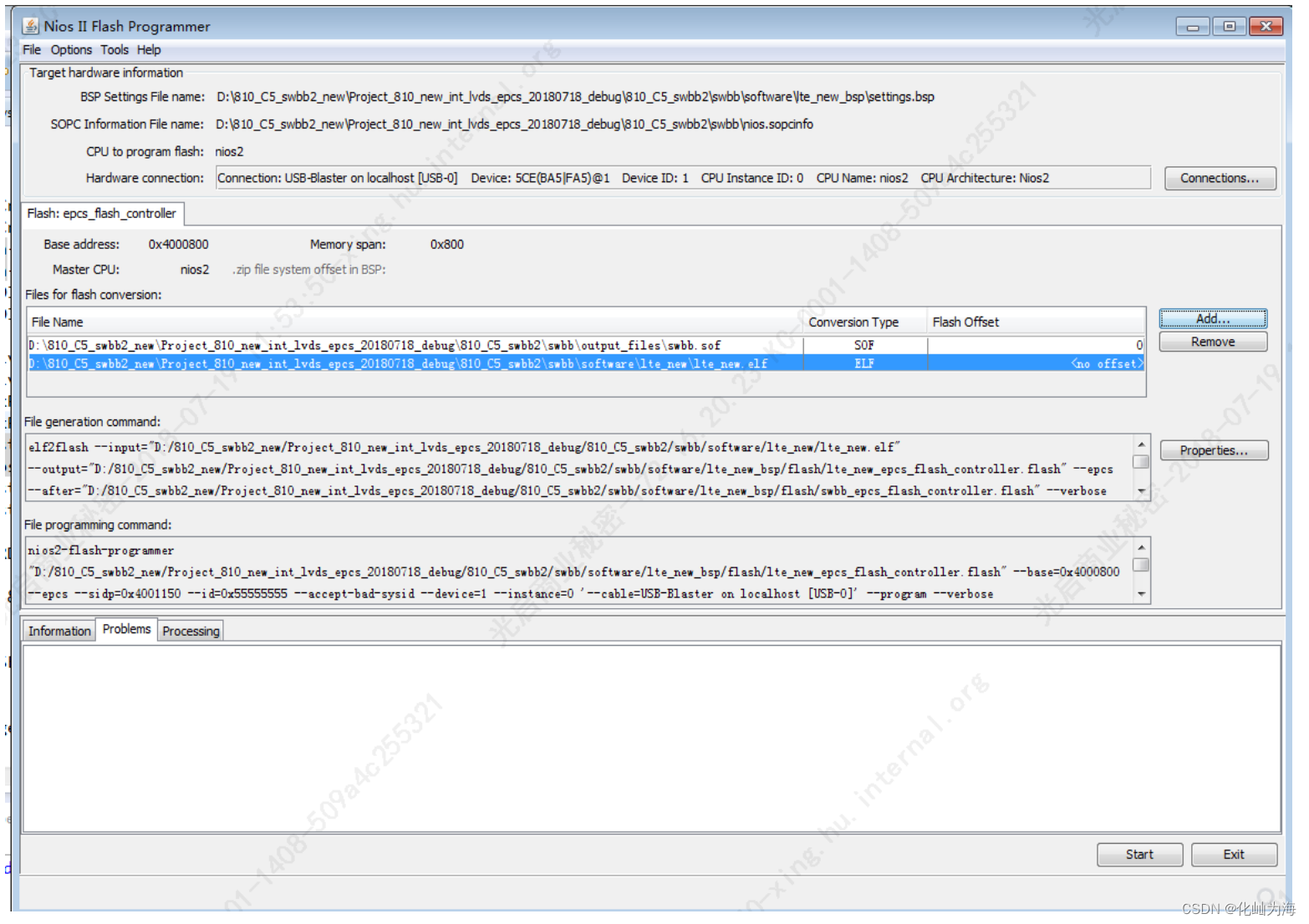 NIOS II程序Flash固化_niosii程序固化时,为什么quartus硬件程序不需要固化-CSDN博客