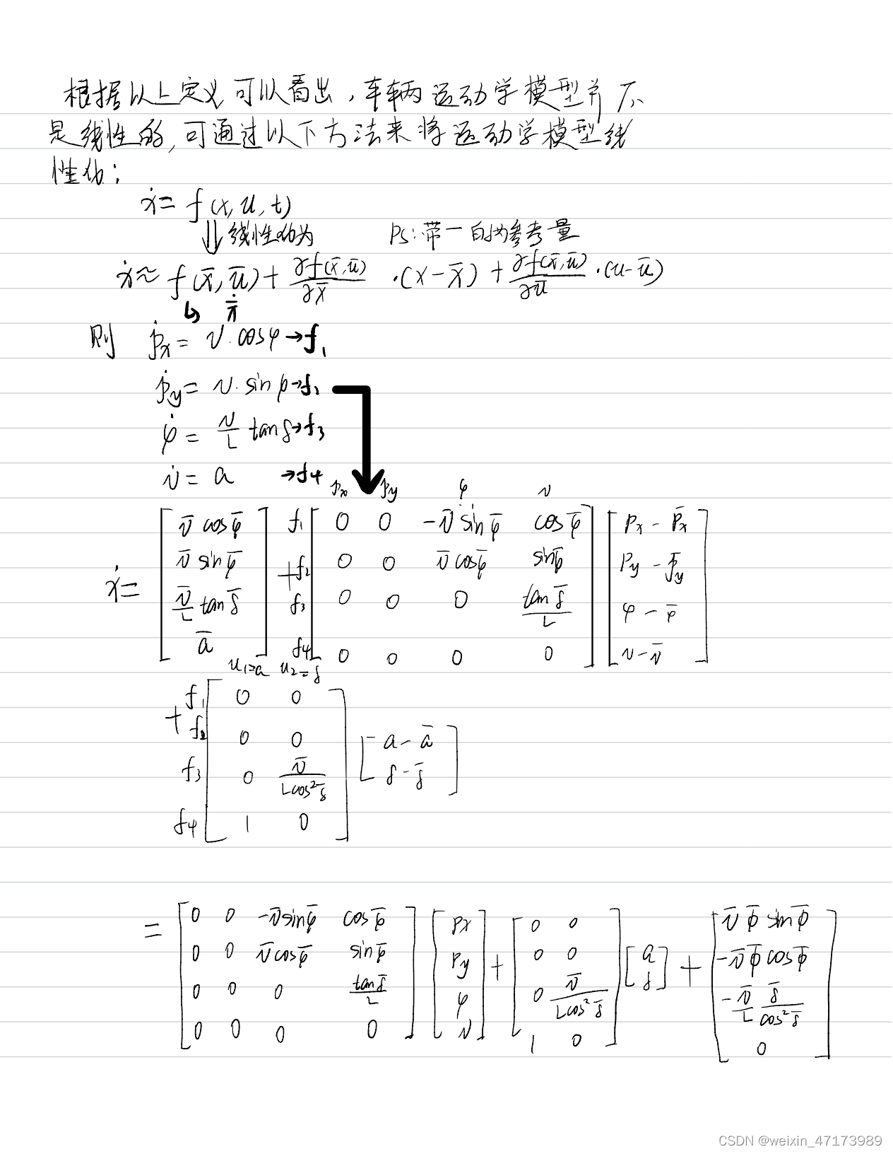 “MPC（模型预测控制）控制小车沿轨迹移动——C++实现“详细推导_mpc 车辆轨迹预测c++-CSDN博客