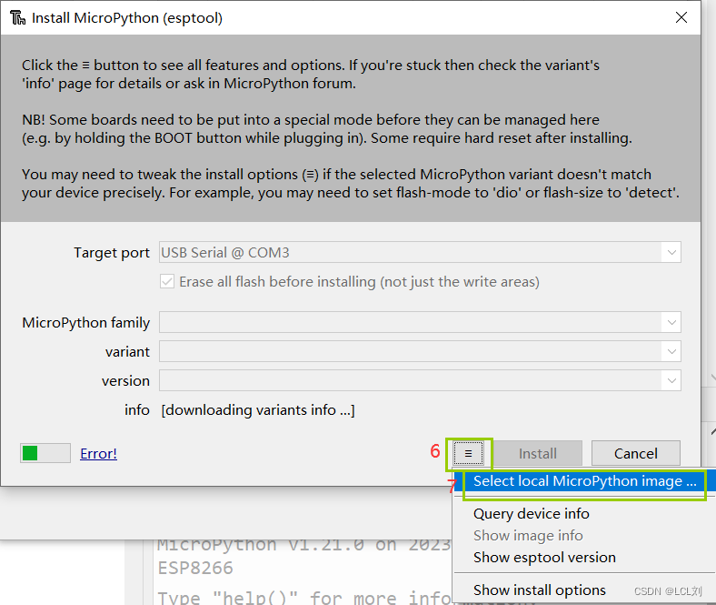 Esp 01s使用micropython，利用thonny烧写固件esp01s烧录软件下载 Csdn博客