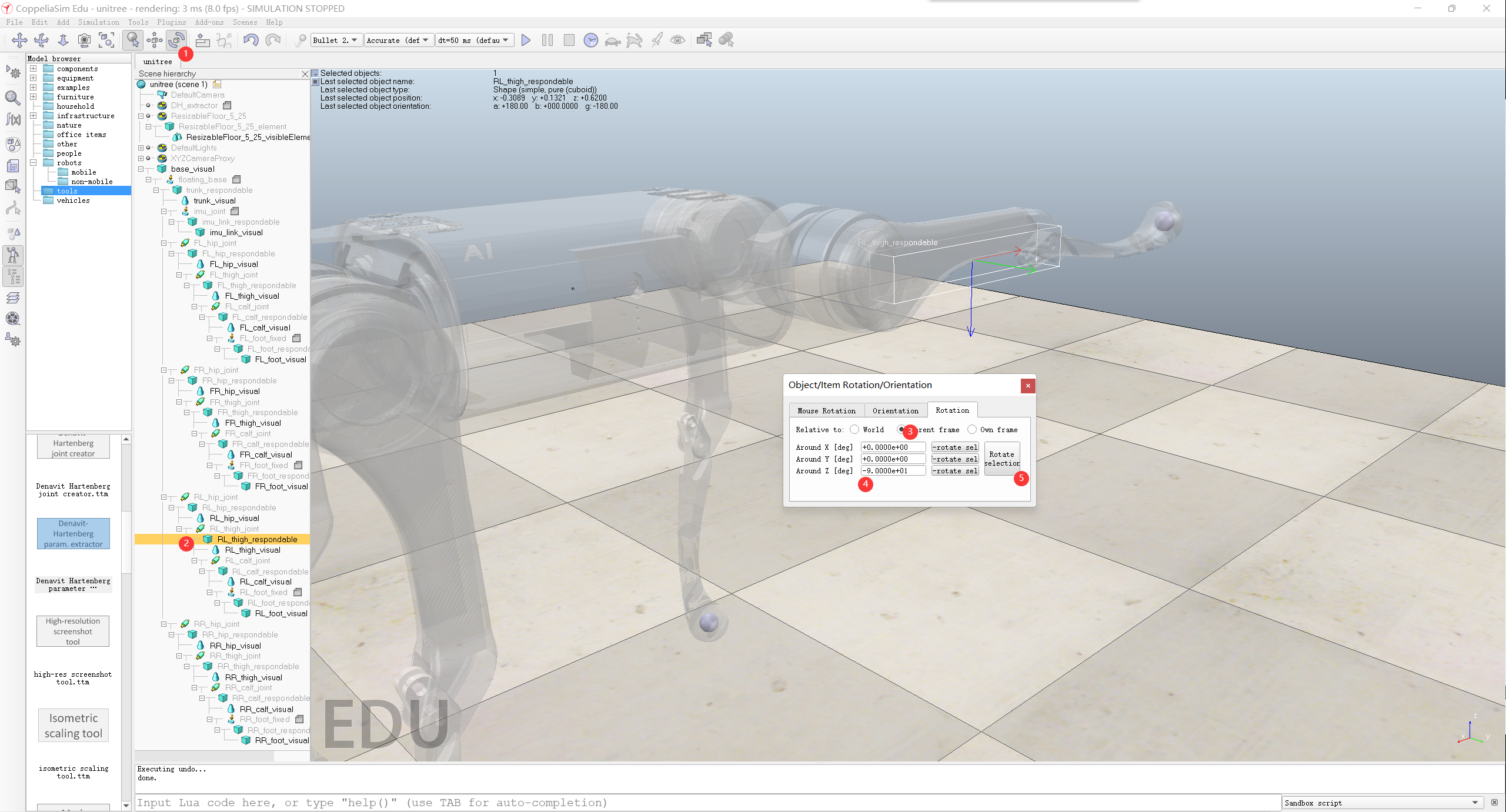 四足机器人研究（一）-V-rep宇树A1模型导入_unitree a1参数-CSDN博客