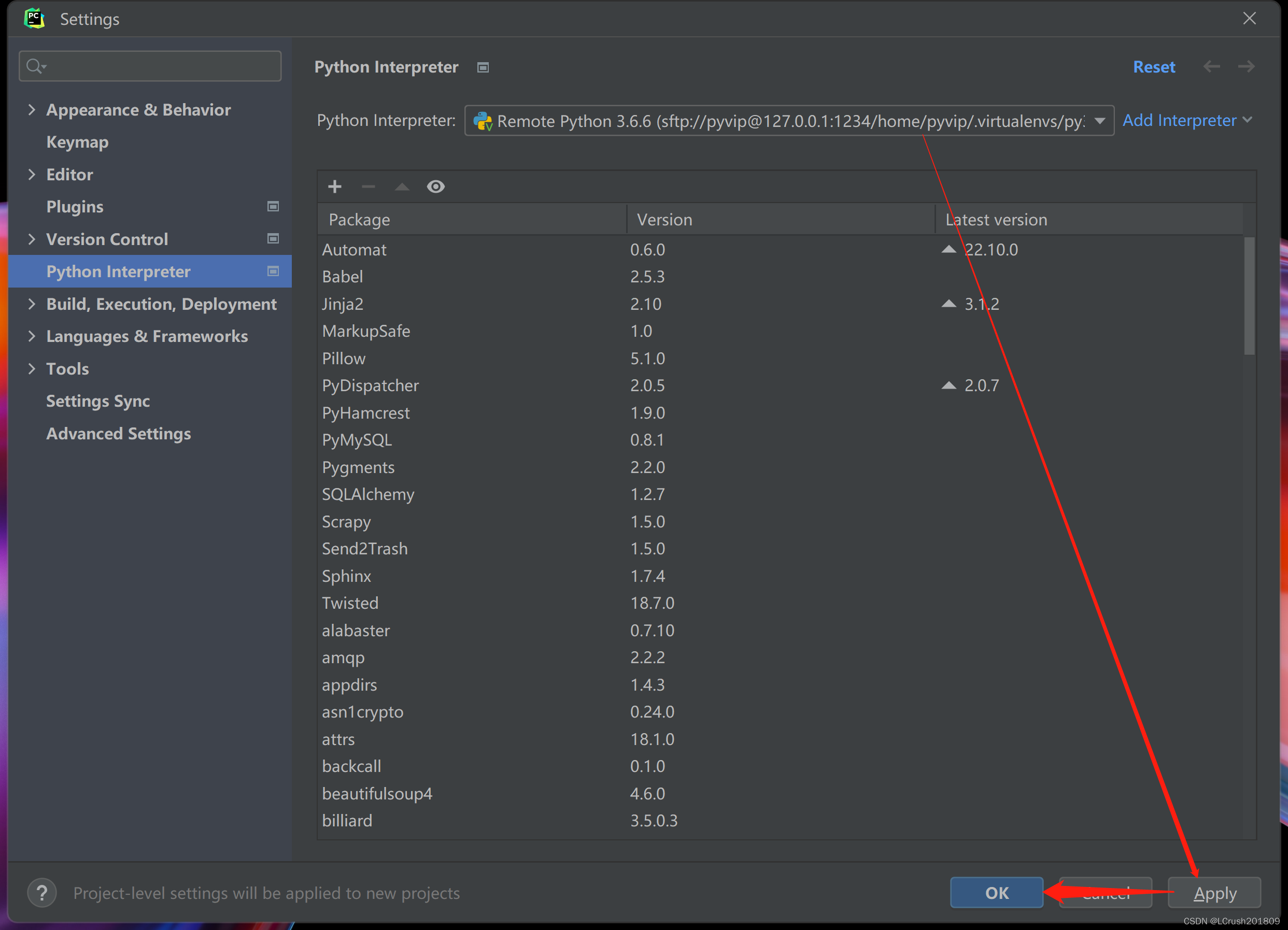 PyCharm2022.3版本连接虚拟机Python环境_pycharm连接虚拟机-CSDN博客