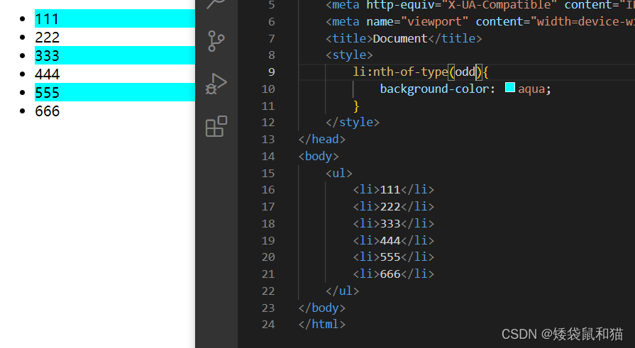CSS中nth type和child的区别_nth-type-CSDN博客