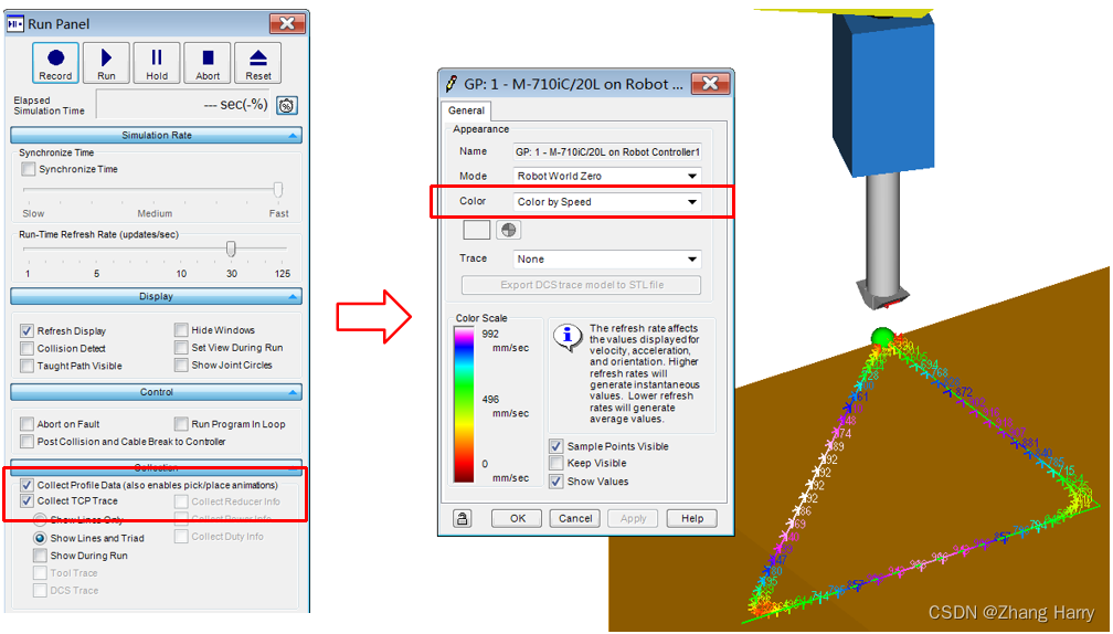 如何获取及分析发那科机器人轨迹运行时的实际速度_roboguide motion pro-CSDN博客