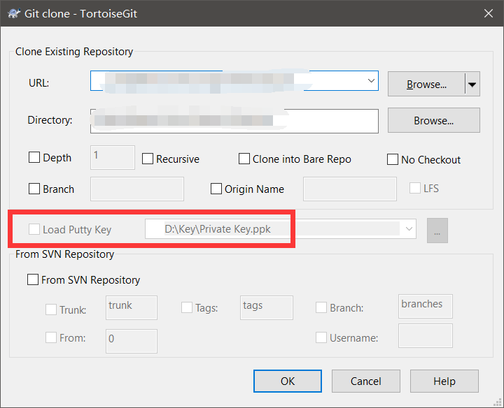 TortoiseGit——Load Putty Key选项为灰色无法勾选的解决办法-CSDN博客