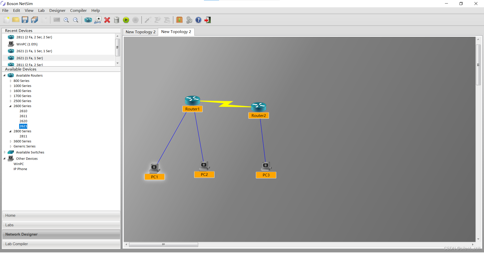 Boson NetSim11 路由器模拟子网环境实现连接实验-CSDN博客