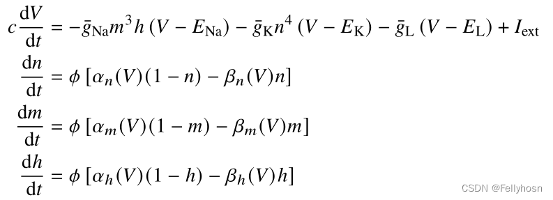 【brainpy学习笔记】神经元的电导模型——以HH模型为例_hh神经元模型原理-CSDN博客