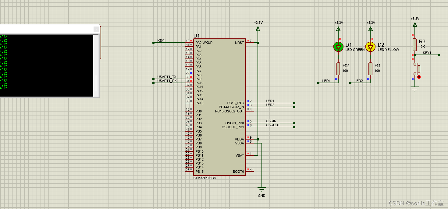 基于proteus 、stm32cubemx仿真stm32f103c8t6freertos Csdn博客