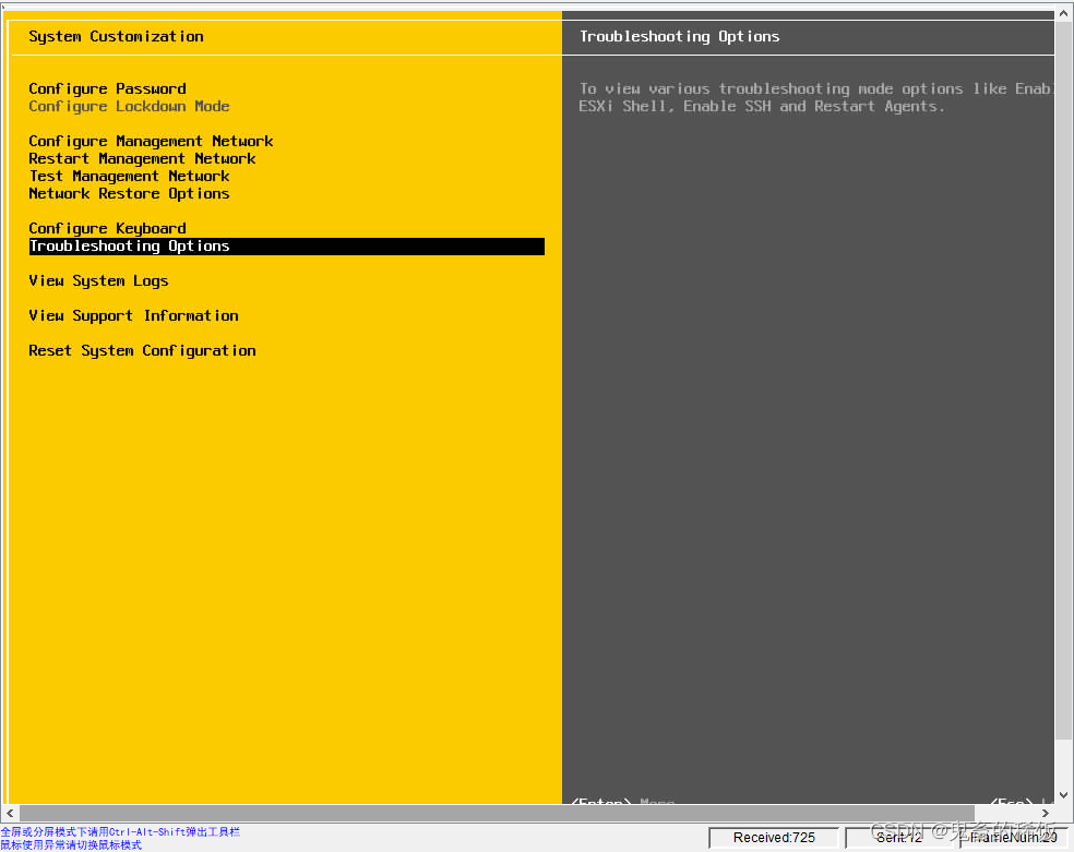 VMWare ESXi 本地登录进入 shell 界面_esxi shell-CSDN博客