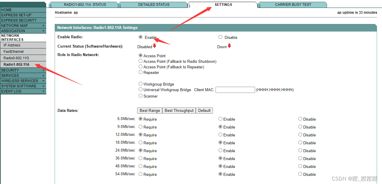 Cisco AIR-LAP1131AG-C-K9 AP-fat配置_cisco air-ap1131ag-c-k9刷机-CSDN博客