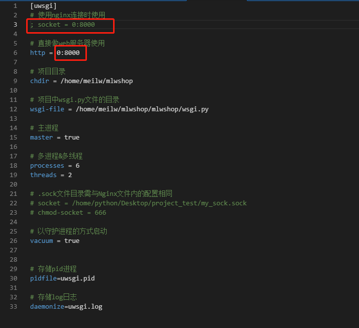 Django+Nginx+Uwsgi配置环境时，Uwsgi若干问题（踩过的坑）的解决方法_[uwsgi] getting ini configuration from uwsgi.ini-CSDN博客