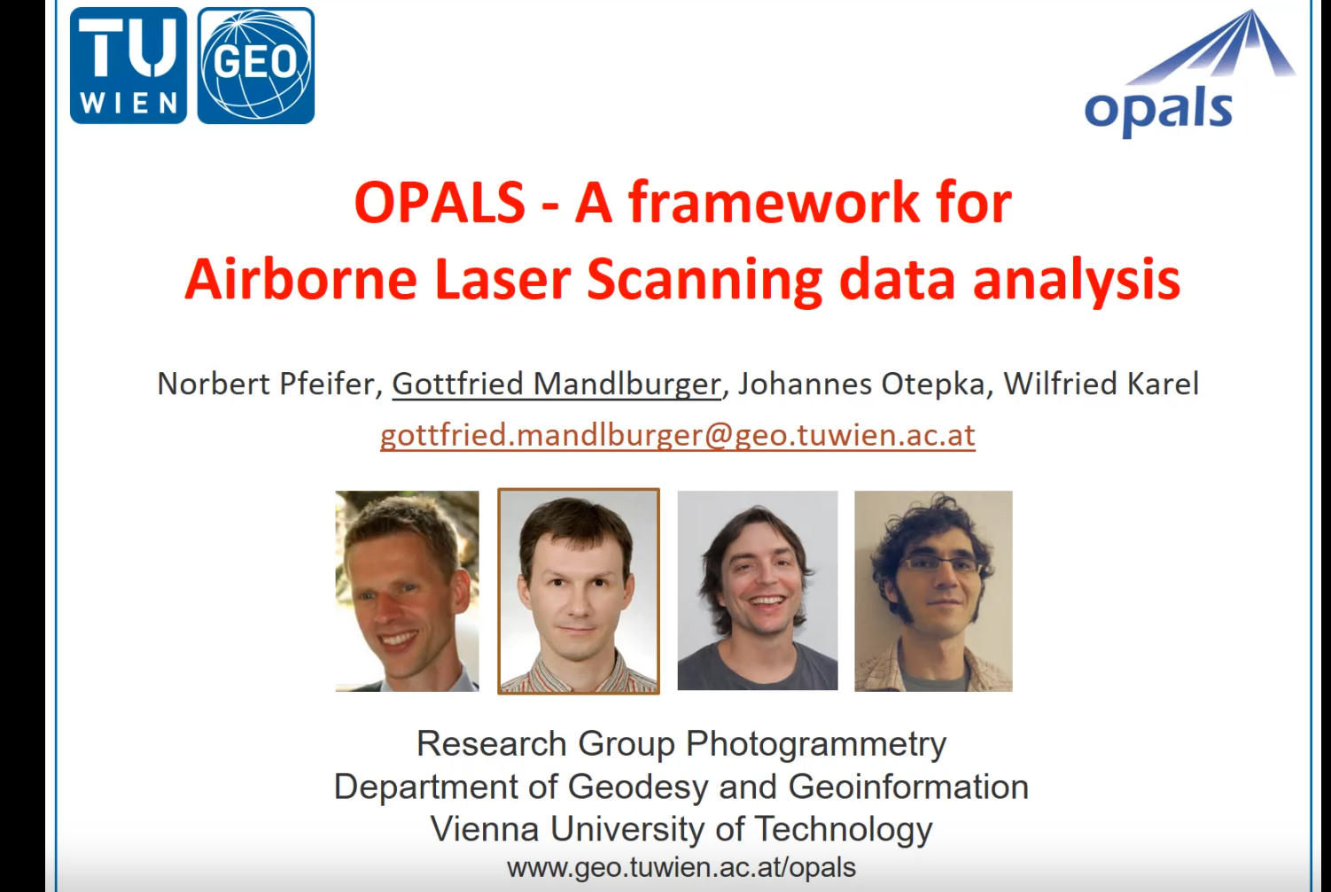 OPALS – A framework for Airborne Laser Scanning data analysis_opals是什么 ...
