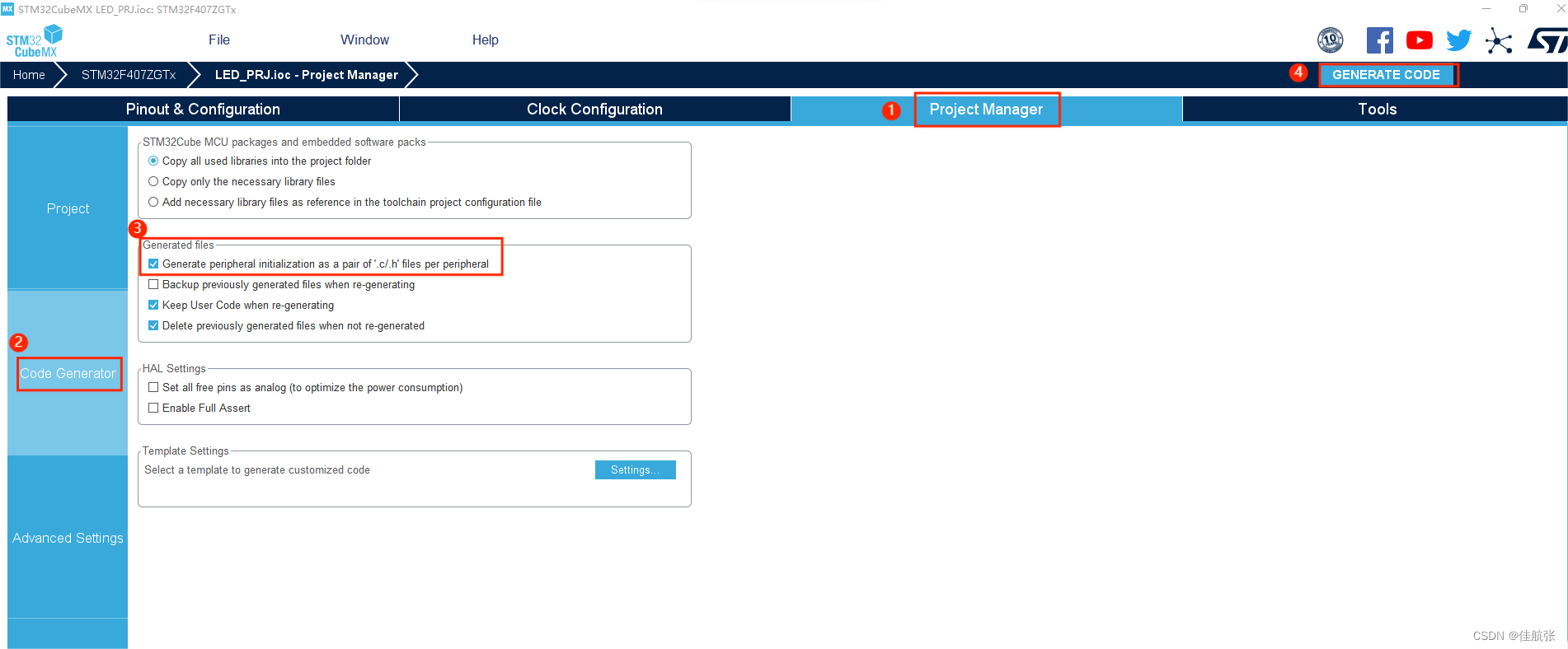 STM32CubeMx教程---LED闪烁实验_stm32星闪-CSDN博客