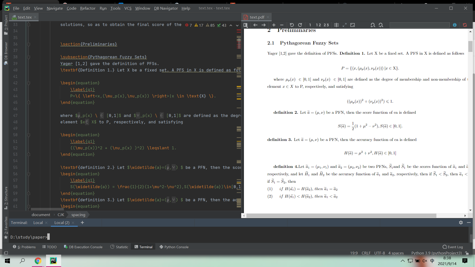 利用pycharm分屏编译预览latex文档_pycharm如何编辑letx模板-CSDN博客