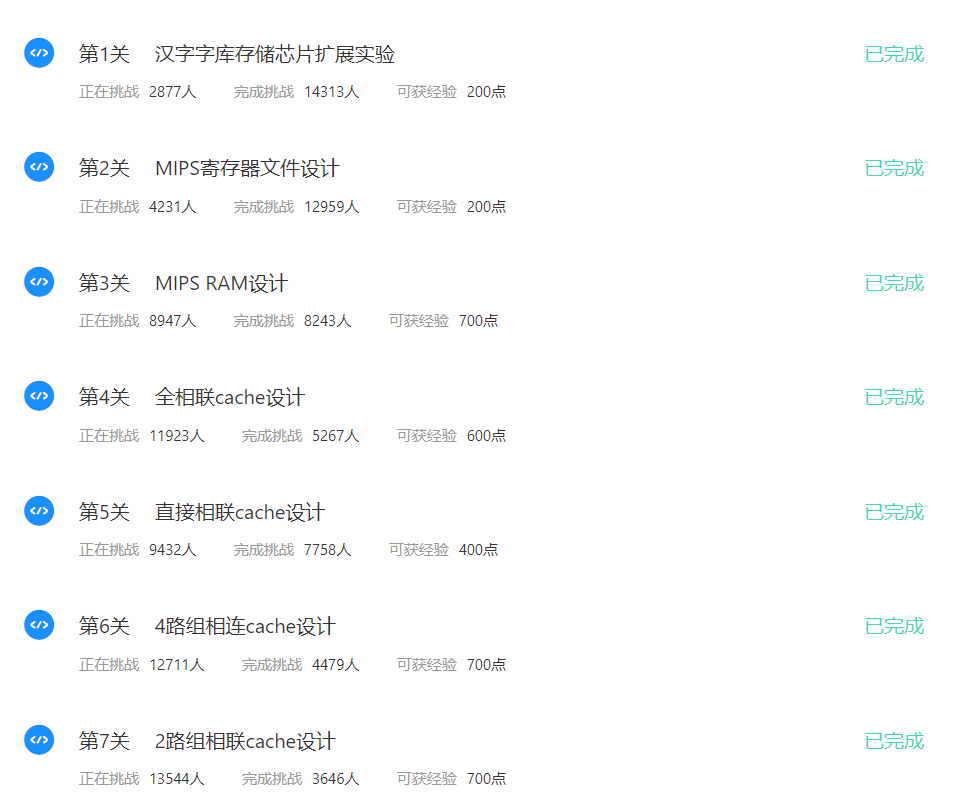 存储系统设计实验（HUST）_全相联cache设计-CSDN博客