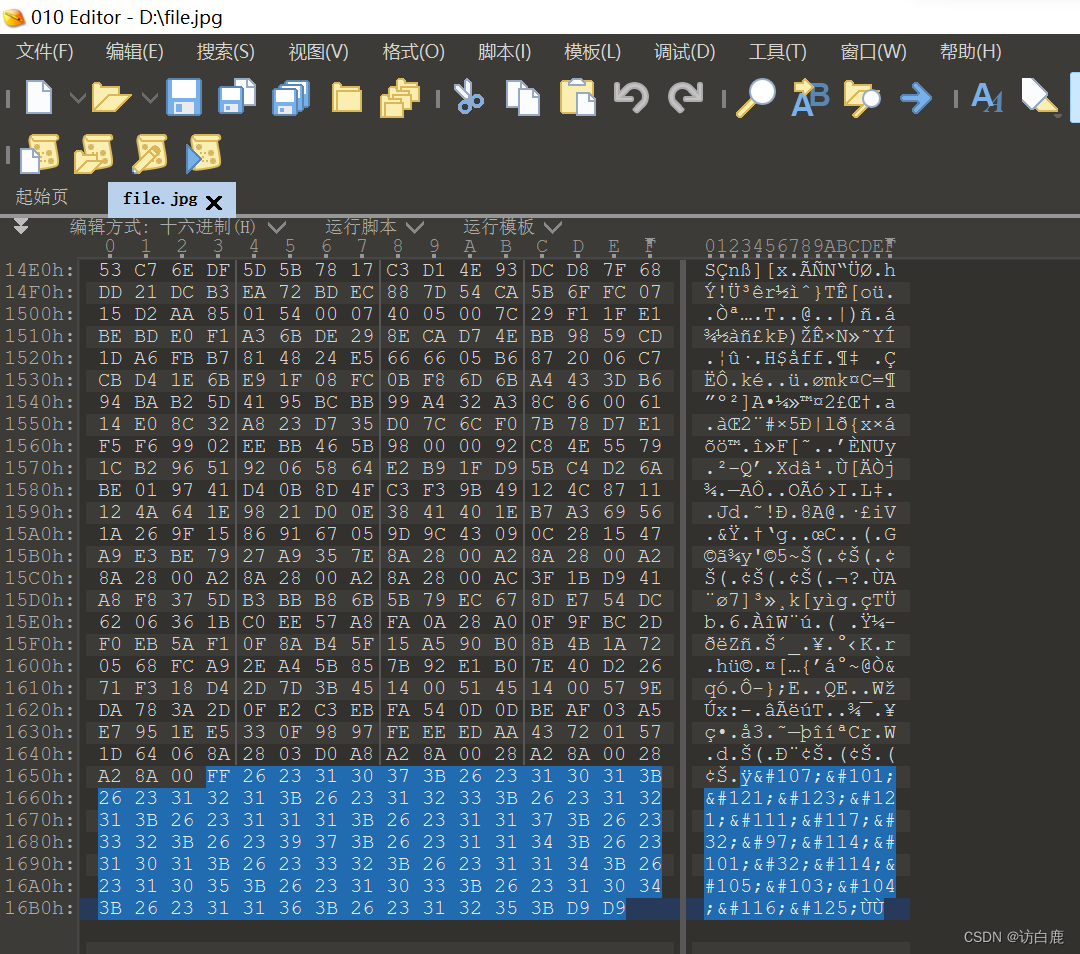 【misc】ctf图片隐写总结类（上篇）_怎么用010editor搜索flag-CSDN博客