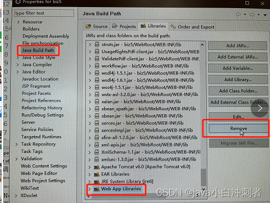 eclipse中更新Web App Libraries中的jar包_web app libraries 添加jar-CSDN博客