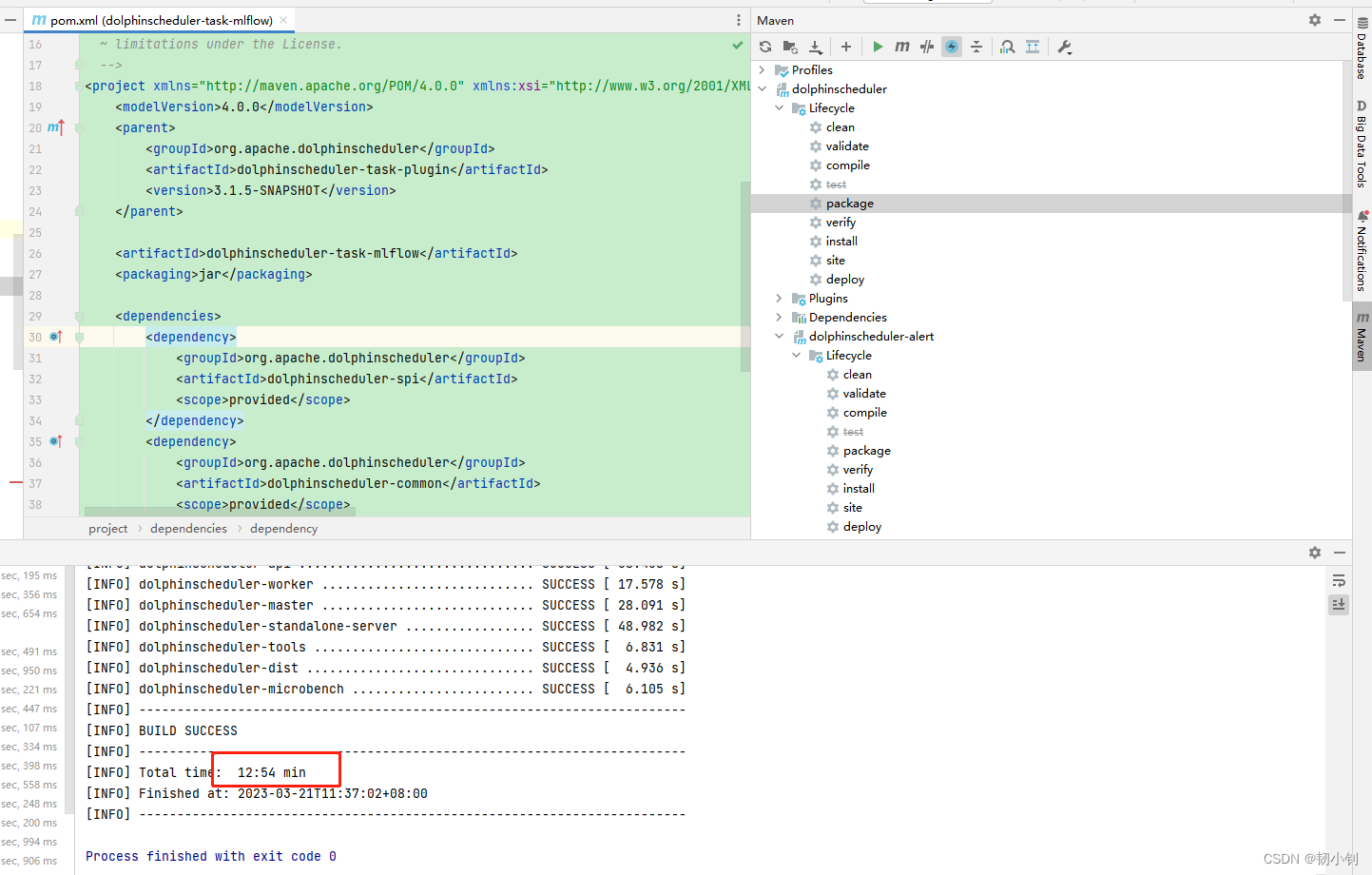 dolphinscheduler 3.1.4 代码编译问题记录:spotless-maven-plugin:2.23.0_failed to execute goal com.diffplug ...