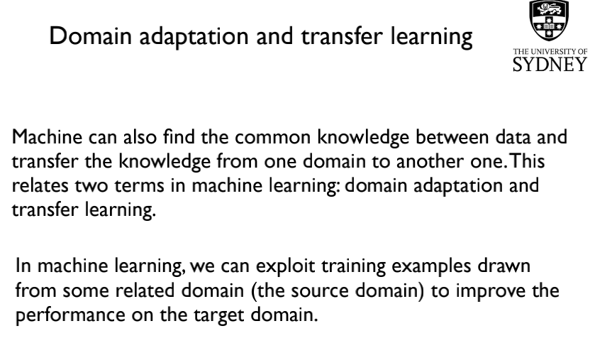 5328笔记 Advanced ML Chapter8-Domain Adaptation and Transfer Learning ...