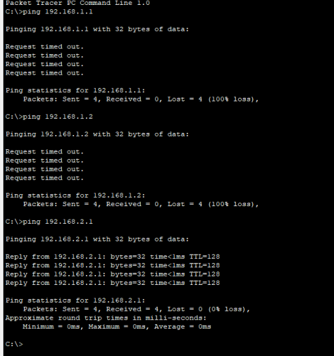 计算机网络实验三_pc1可以ping通servser1,但pc2不能-CSDN博客