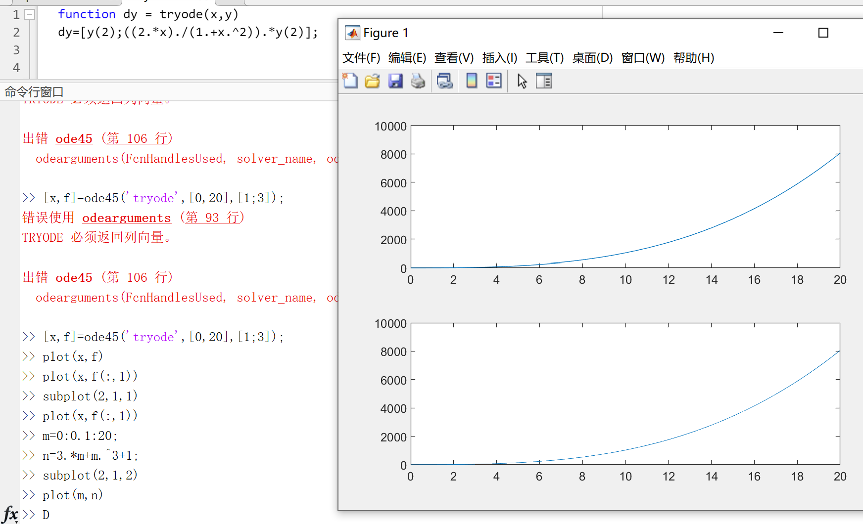 1.15 学习matlab里面自己编写函数以及使用ode函数_ode函数用法-CSDN博客