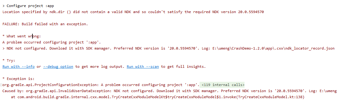 Android Studio问题解决：Location specified by ndk.dir () did not contain a valid NDK and so couldn‘t ...