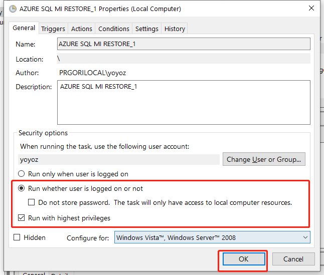通过WINDOWS TASK SCHEDULE运行POWERSHELL脚本备份AZURE托管实例_task scheduler运行ps1、-CSDN博客