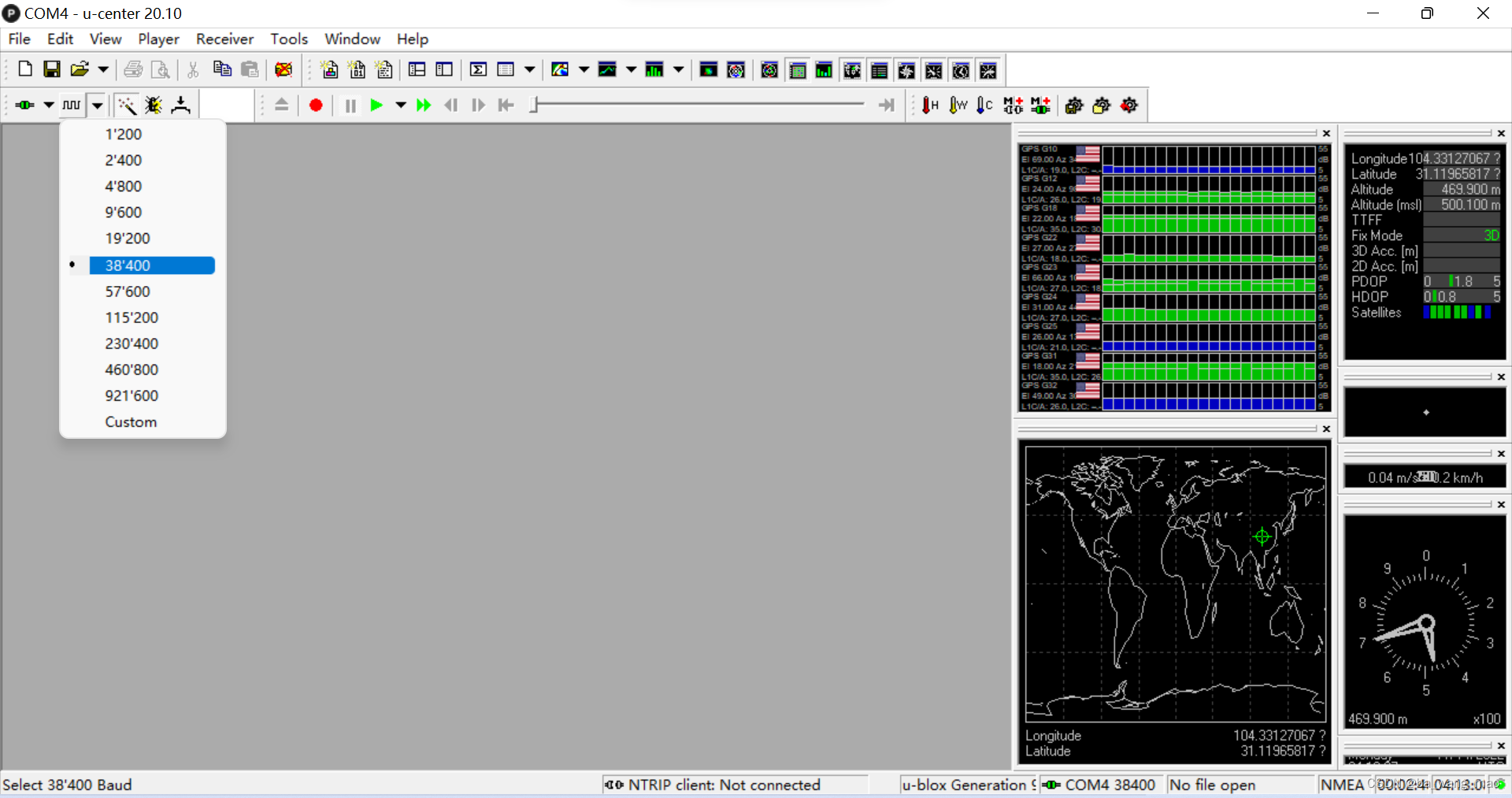 关于UBLOX ZED-F9P 流动站基础（输出波特率、输出频率）配置（上）_ublox f9p参数-CSDN博客