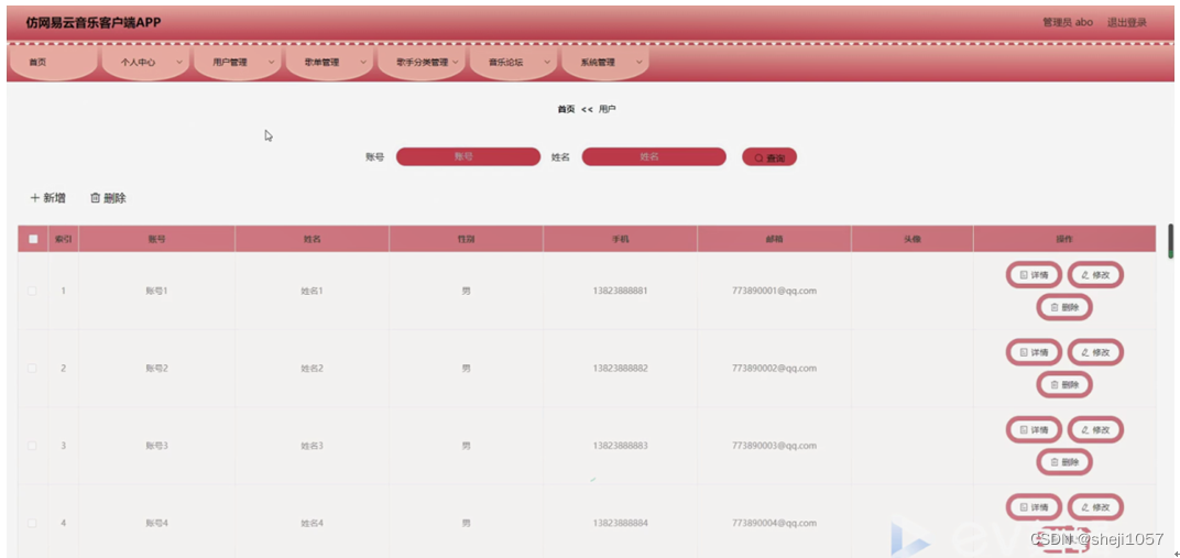 Nodejs毕业设计安卓仿网易云音乐客户端app(程序applw) Csdn博客
